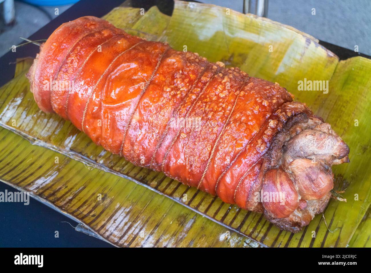 Lechon belly at a restaurant in Cebu, Philippines Stock Photo - Alamy