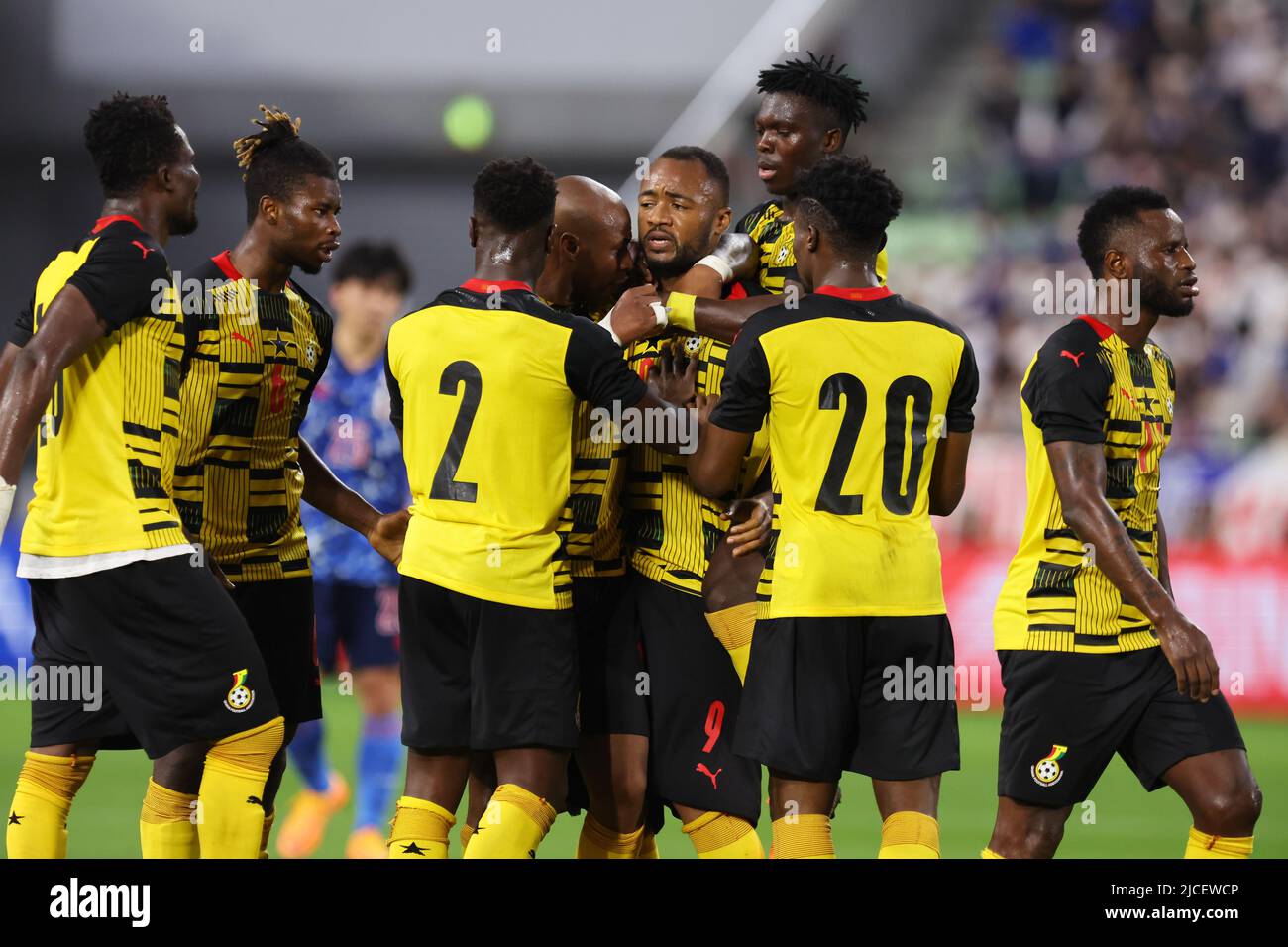 Hyogo, Japan. 10th June, 2022. Ghana team group (GHA) Football/ Soccer ...