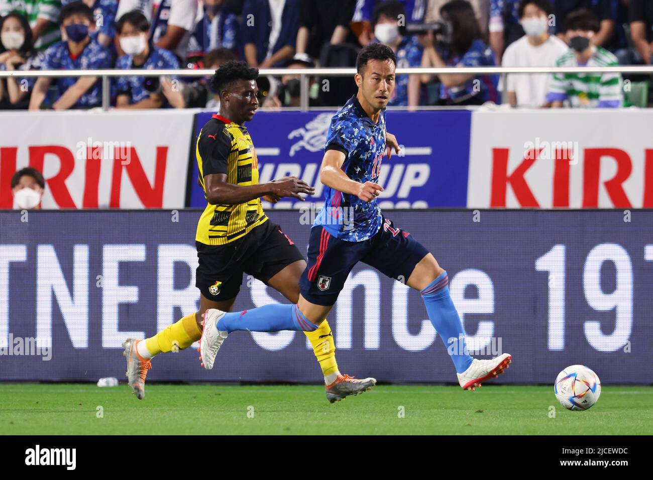 Hyogo, Japan. 10th June, 2022. (L to R) Kudus Mohammed (GHA), Maya ...