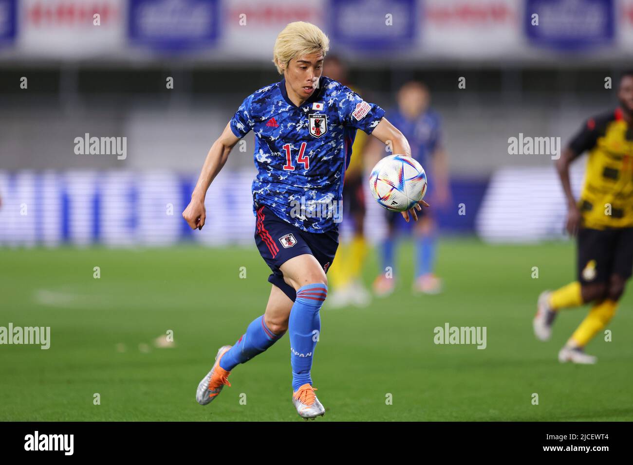 Hyogo, Japan. 10th June, 2022. Junya Ito (JPN) Football/ Soccer : KIRIN Cup Soccer 2022 between ...