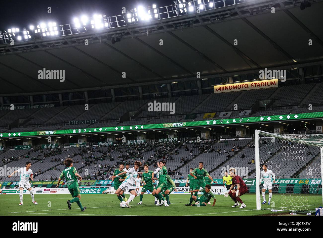 Tokyo, Japan. 12th June, 2022. Two team group Football/Soccer : 2022 J2 ...