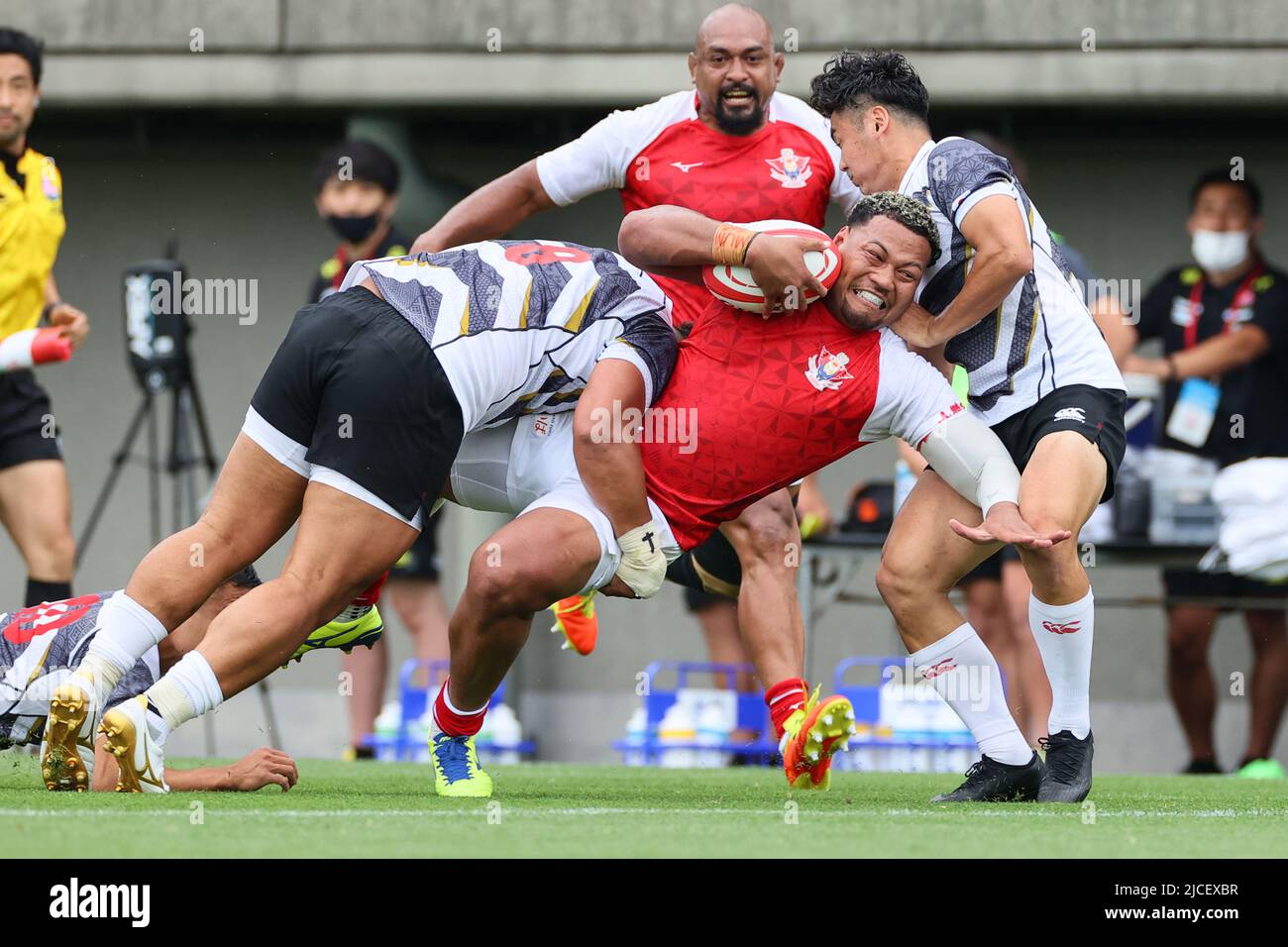 Tokyo, Japan. 11th June, 2022. Lui Naeata (TONGA SAMURAI XV) Rugby ...