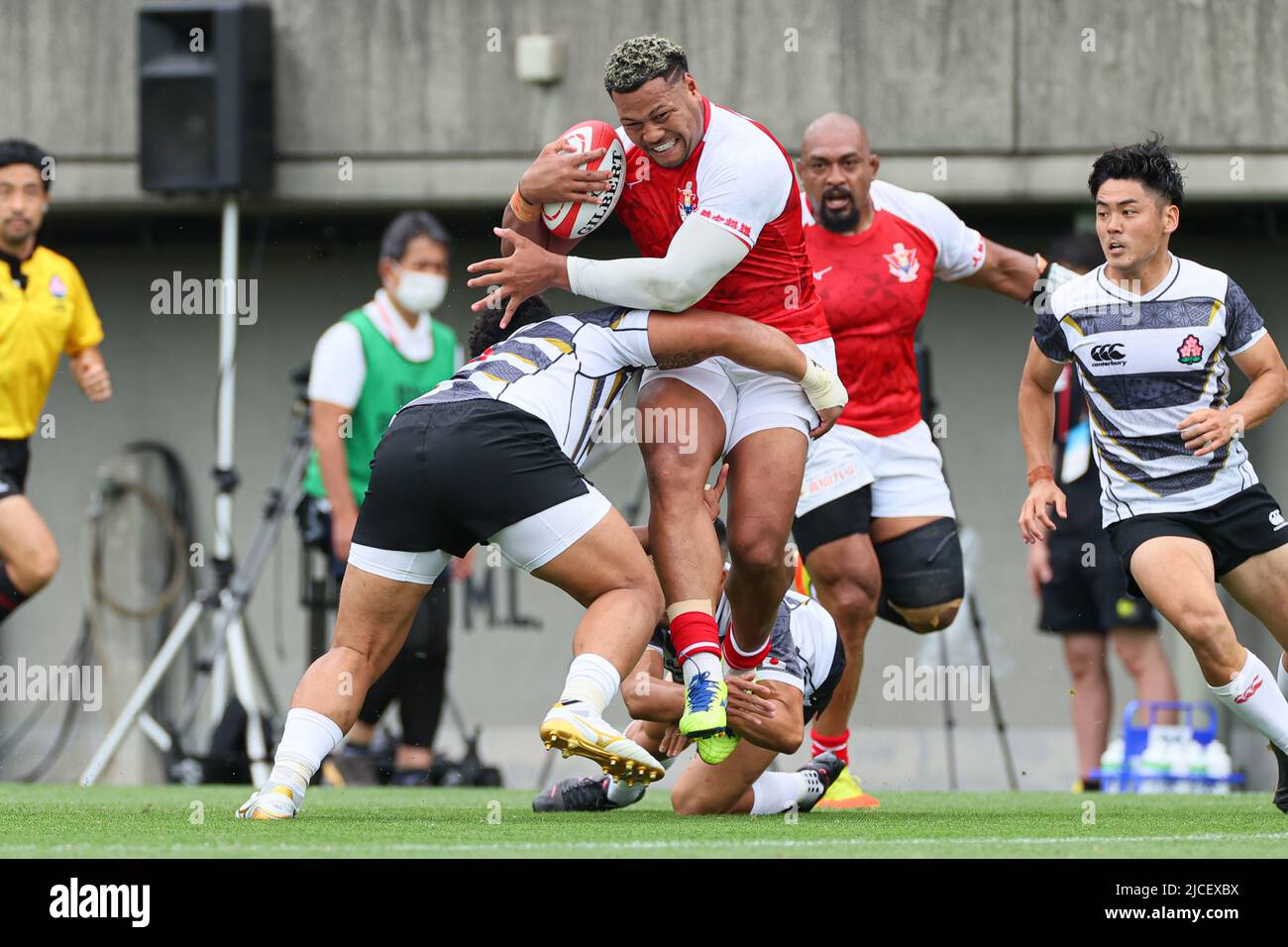 Tokyo, Japan. 11th June, 2022. Lui Naeata (TONGA SAMURAI XV) Rugby ...