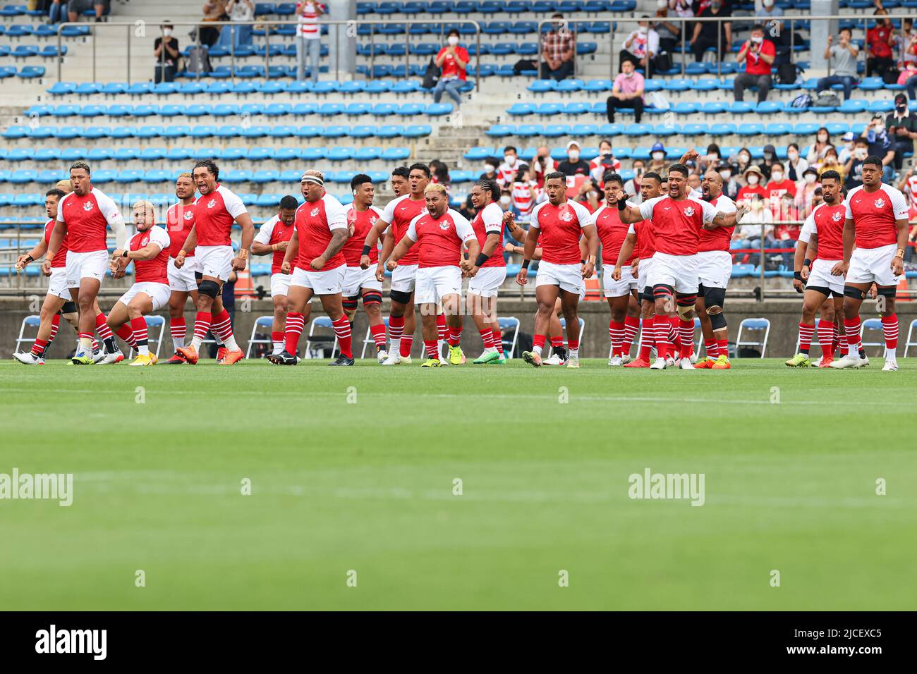 Tokyo, Japan. 11th June, 2022. TONGA SAMURAI XV team group Rugby ...
