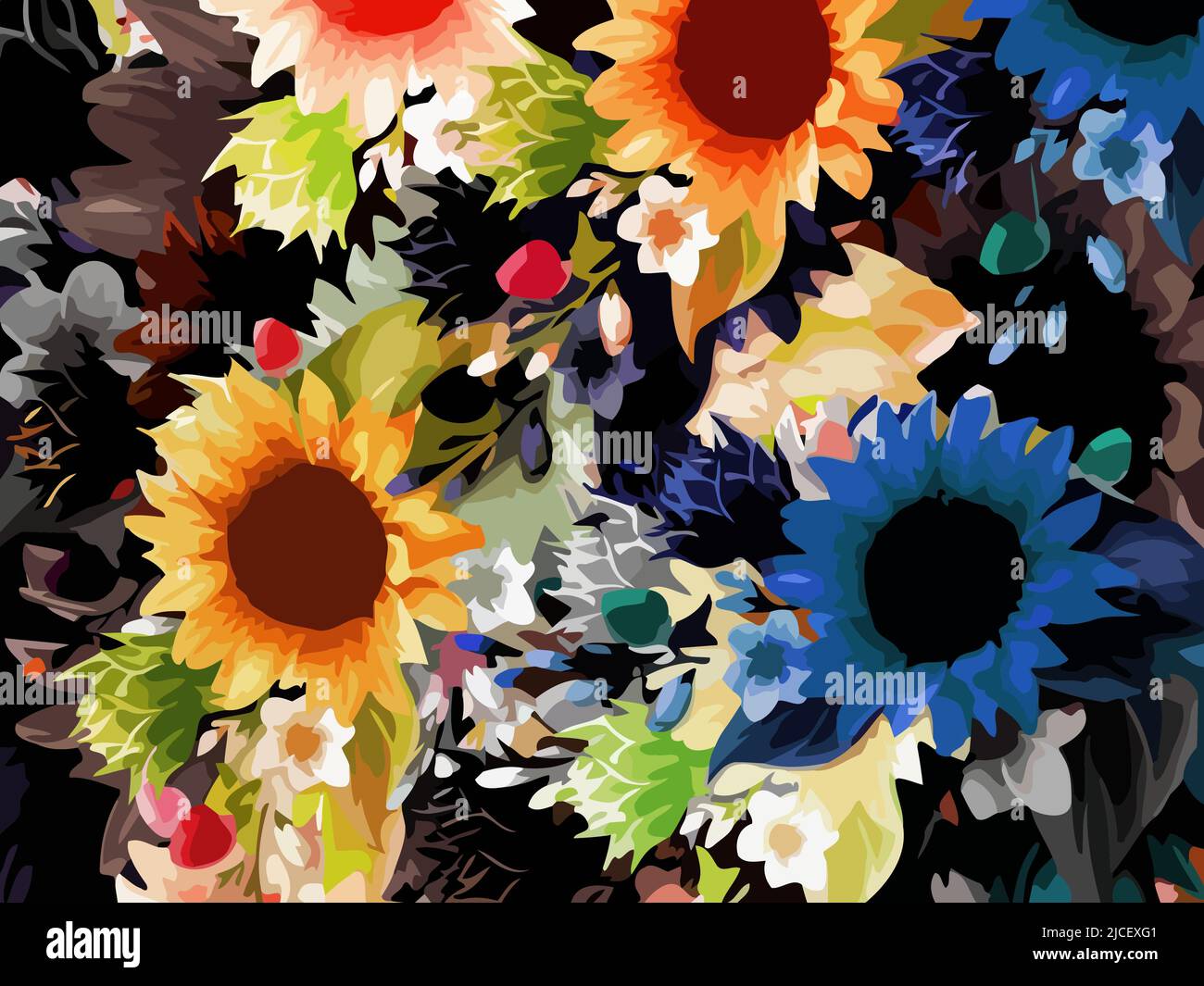 abstract computer stylized decorative vintage texture, background ...