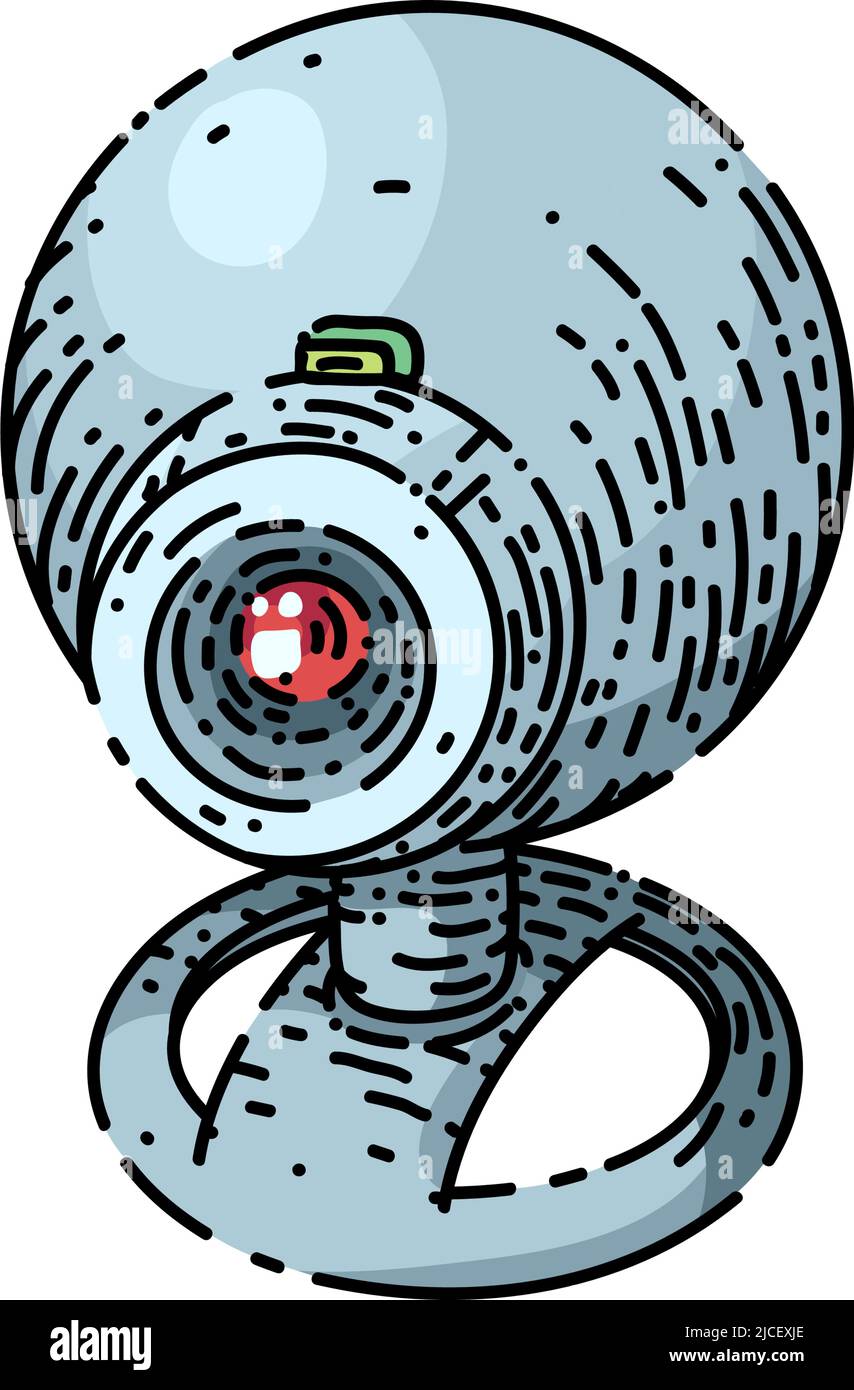 camera web sketch hand drawn vector Stock Vector Image & Art - Alamy