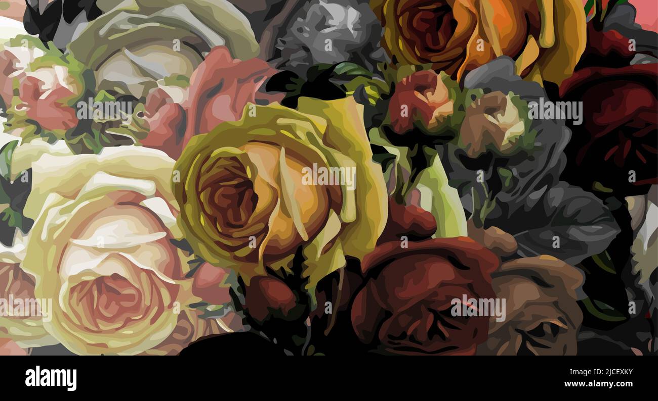 abstract computer stylized decorative vintage texture, background ...