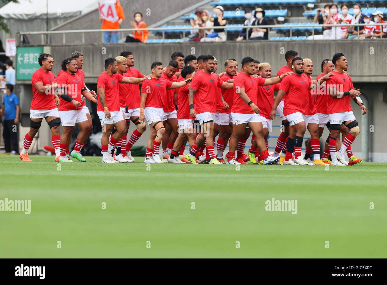 Tokyo, Japan. 11th June, 2022. TONGA SAMURAI XV team group Rugby ...