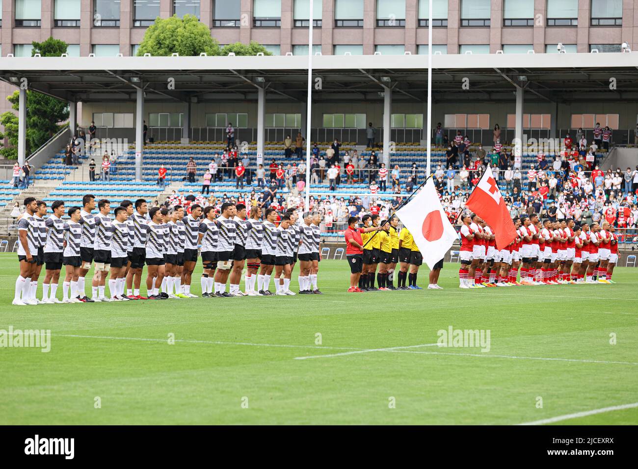 Tokyo, Japan. 11th June, 2022. (L-R) EMERGING BLOSSOMS team group ...