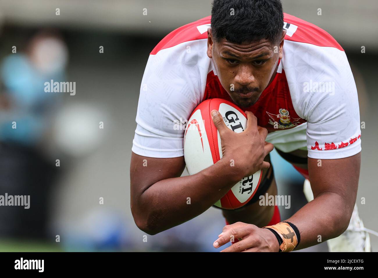 Tokyo, Japan. 11th June, 2022. Esei Haangana (TONGA SAMURAI XV) Rugby ...