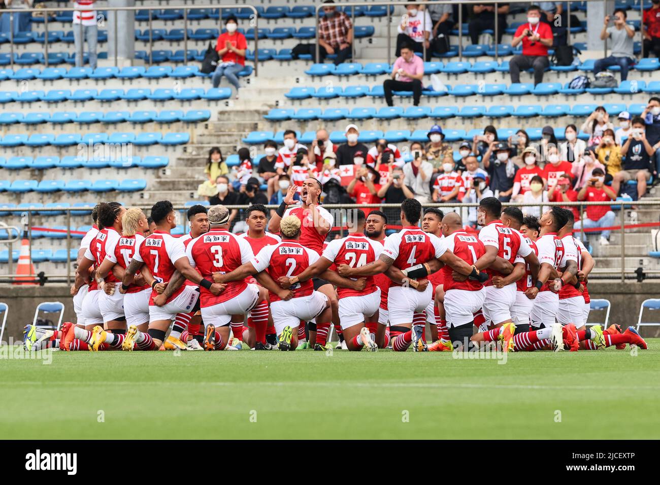 Tokyo, Japan. 11th June, 2022. TONGA SAMURAI XV team group Rugby ...