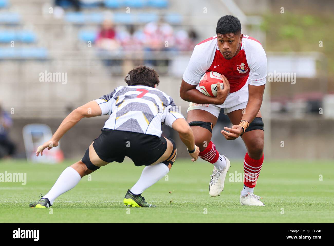 Tokyo, Japan. 11th June, 2022. Esei Haangana (TONGA SAMURAI XV) Rugby ...