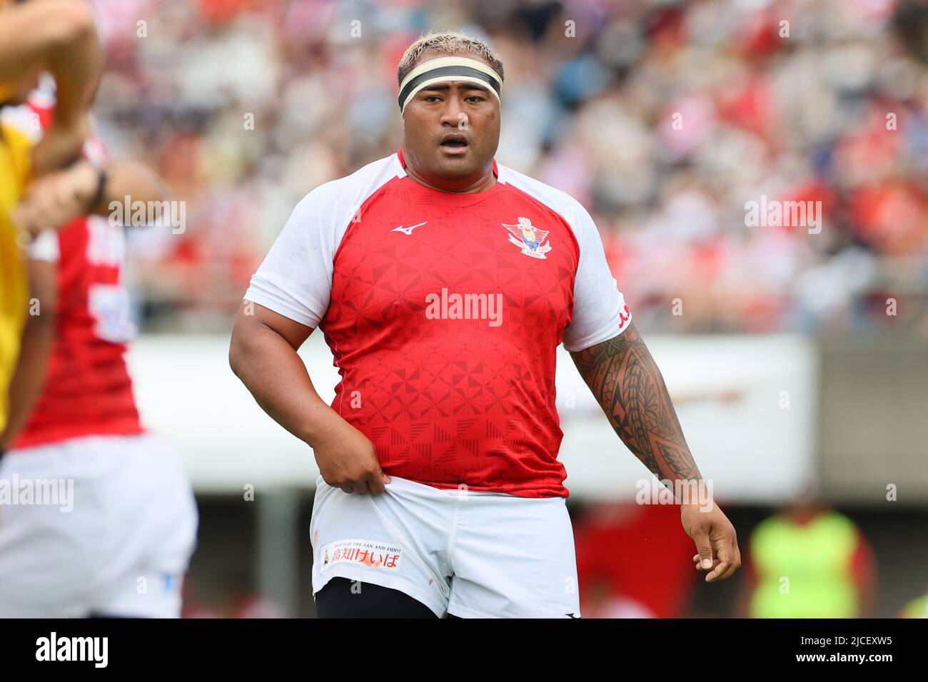 Tokyo, Japan. 11th June, 2022. Sila Puafisi (TONGA SAMURAI XV) Rugby ...