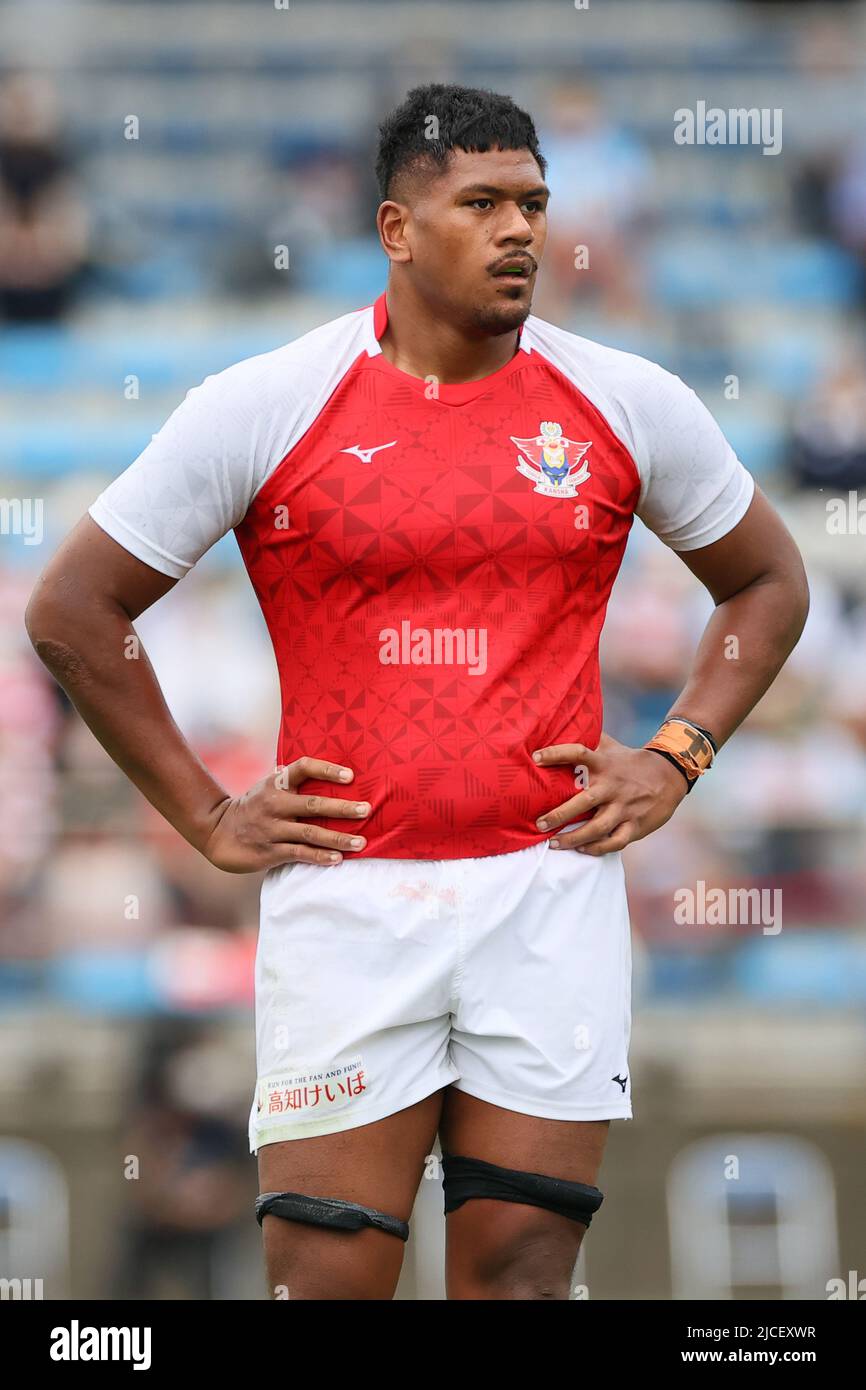 Tokyo, Japan. 11th June, 2022. Esei Haangana (TONGA SAMURAI XV) Rugby ...