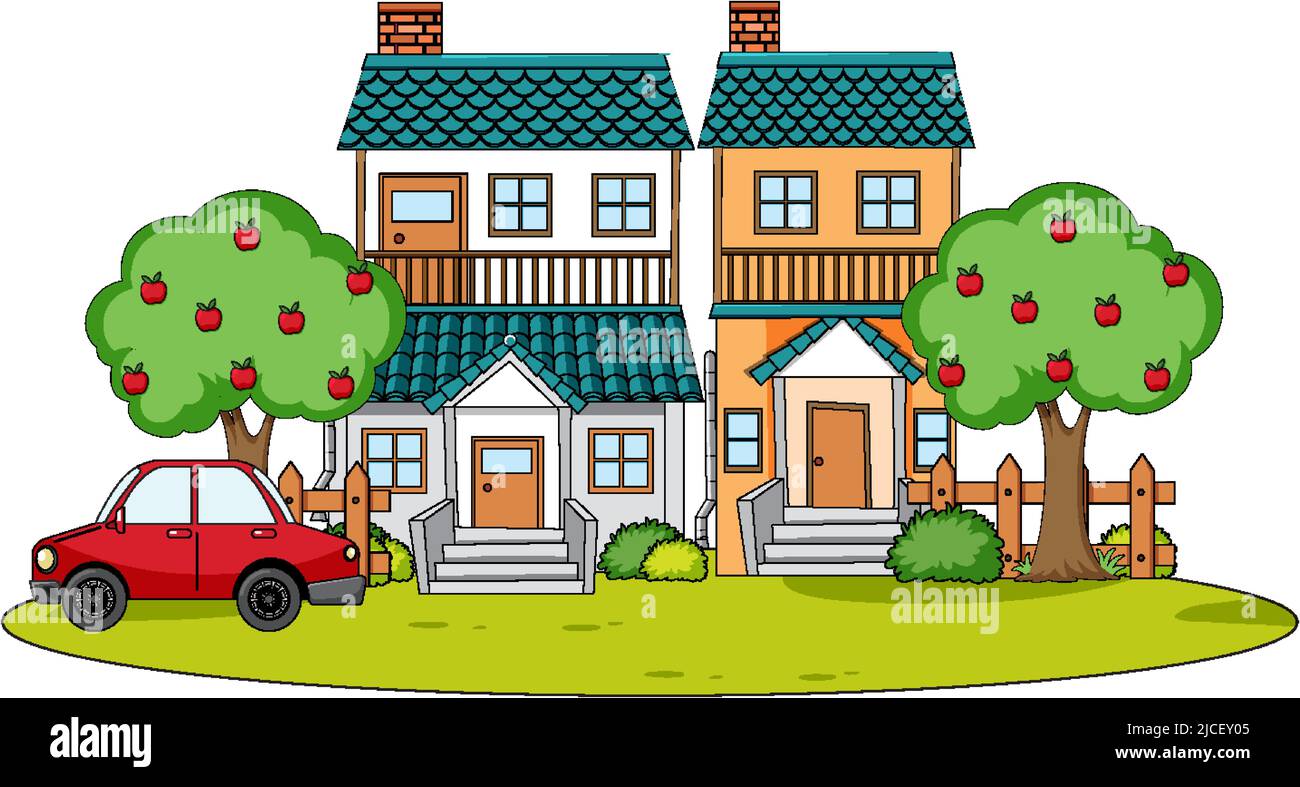 Doodle house cartoon design illustration Stock Vector Image & Art - Alamy