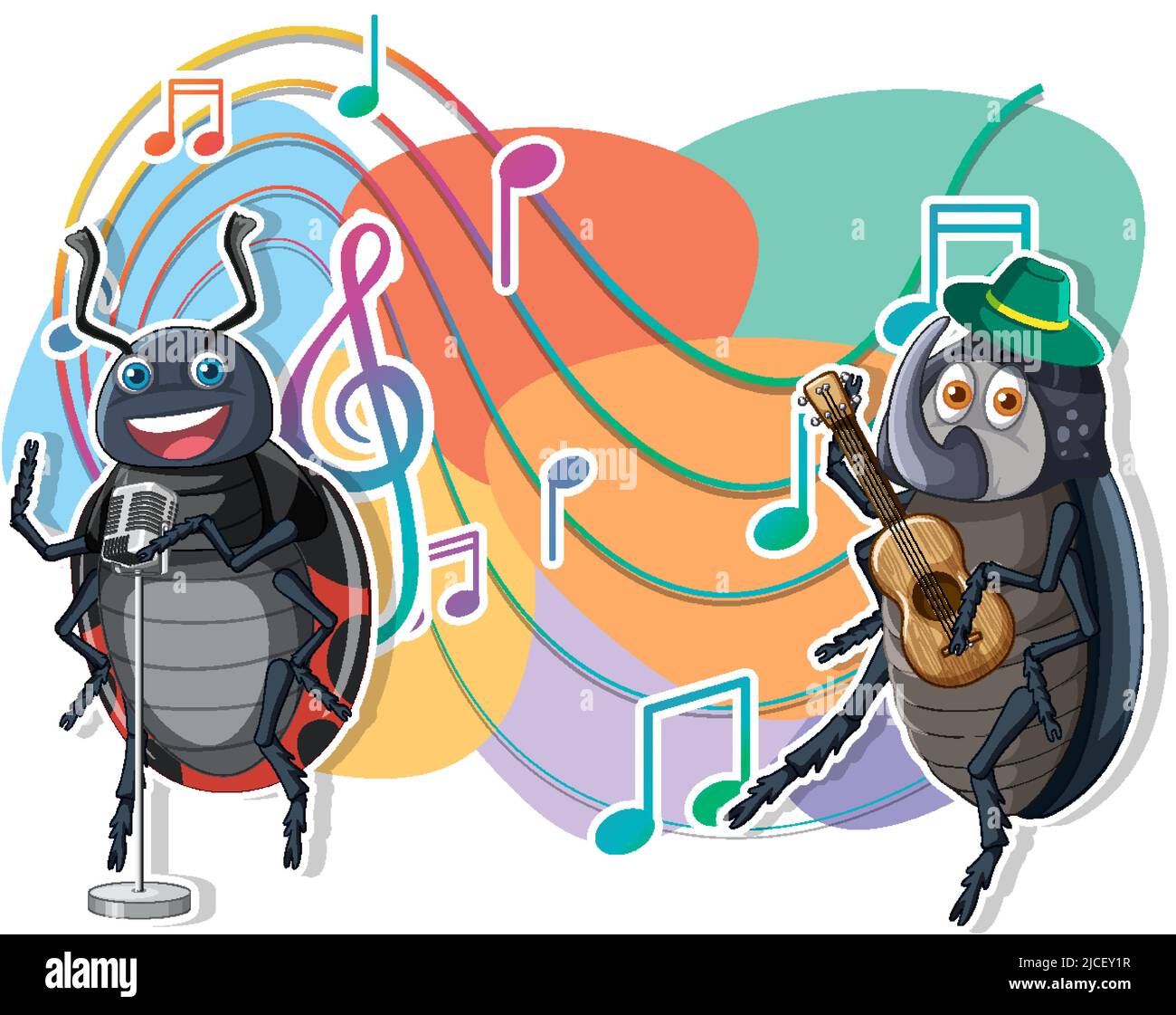 Musical insects Stock Vector Images - Alamy