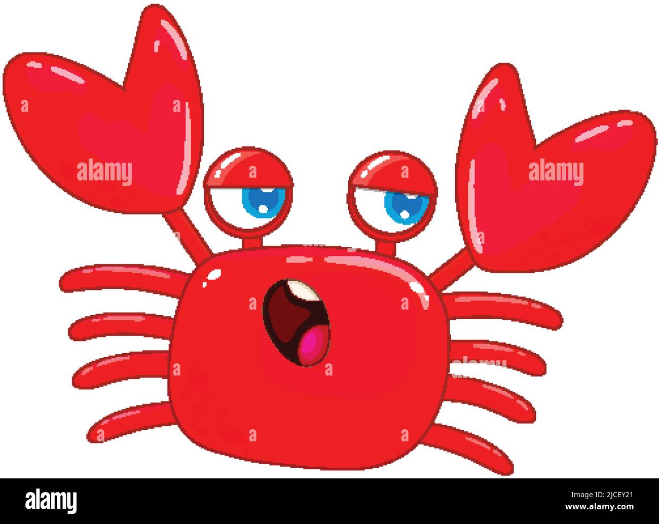 Red crab in cartoon design illustration Stock Vector Image & Art - Alamy