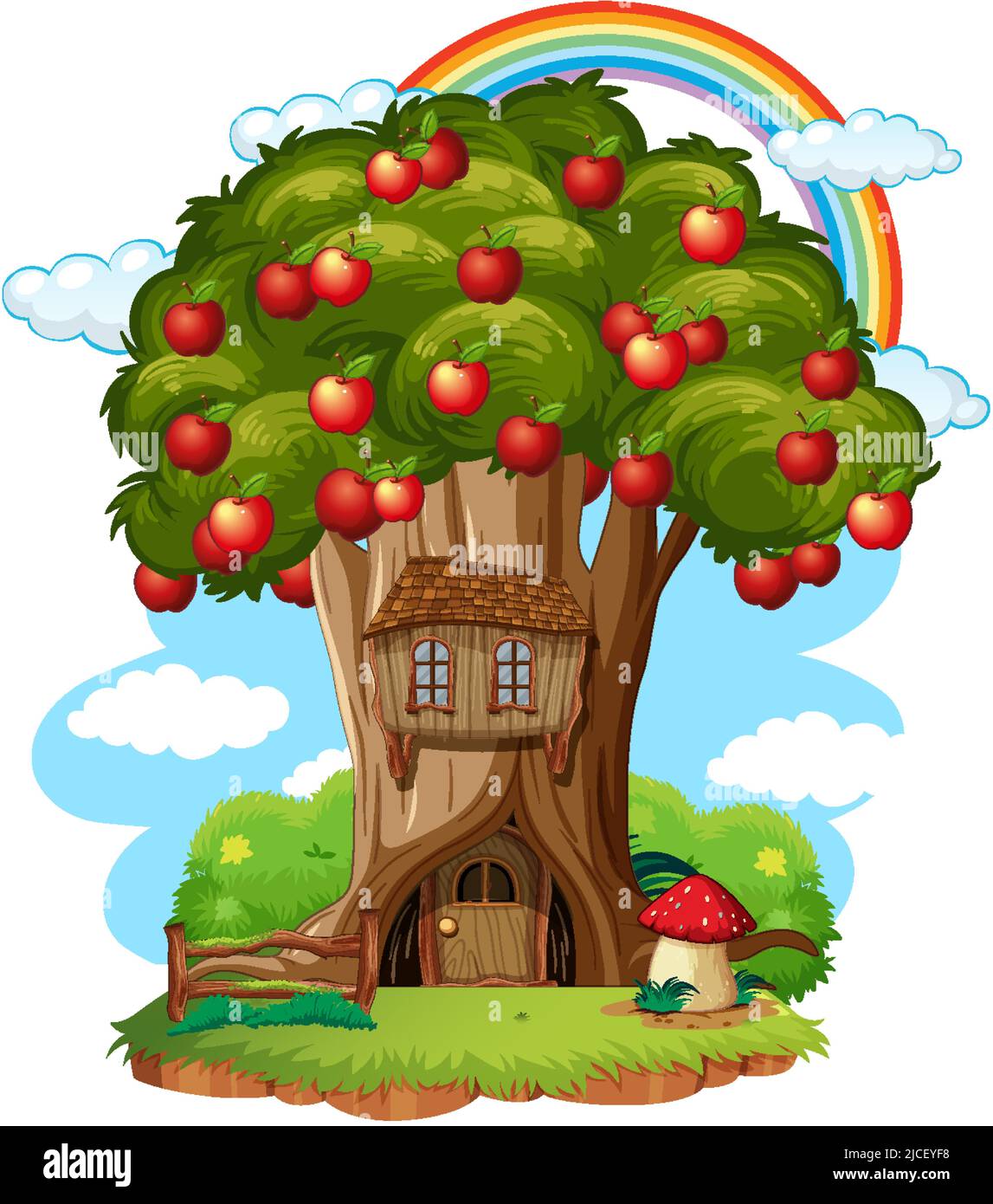 Cartoon Apple Tree