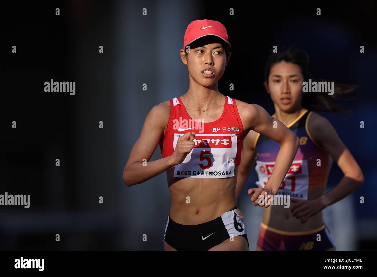 Osaka, Japan. 12th June, 2022. (L-R) Ririka Hironaka, Nozomi Tanaka ...