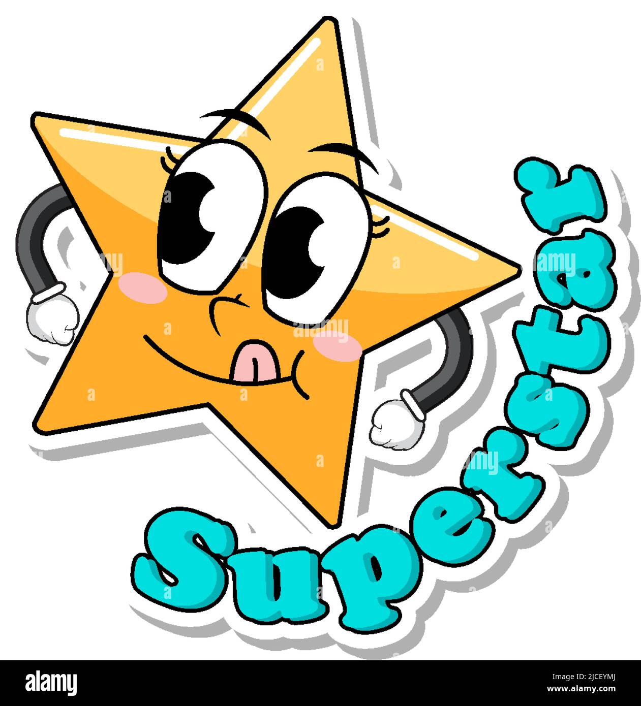 A super star icon comic style illustration Stock Vector Image & Art - Alamy