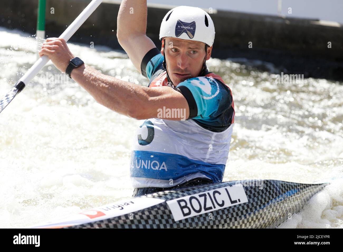Prague, Czech Republic, June 11, 2022, Bozic Luka (SLO) competes at ...