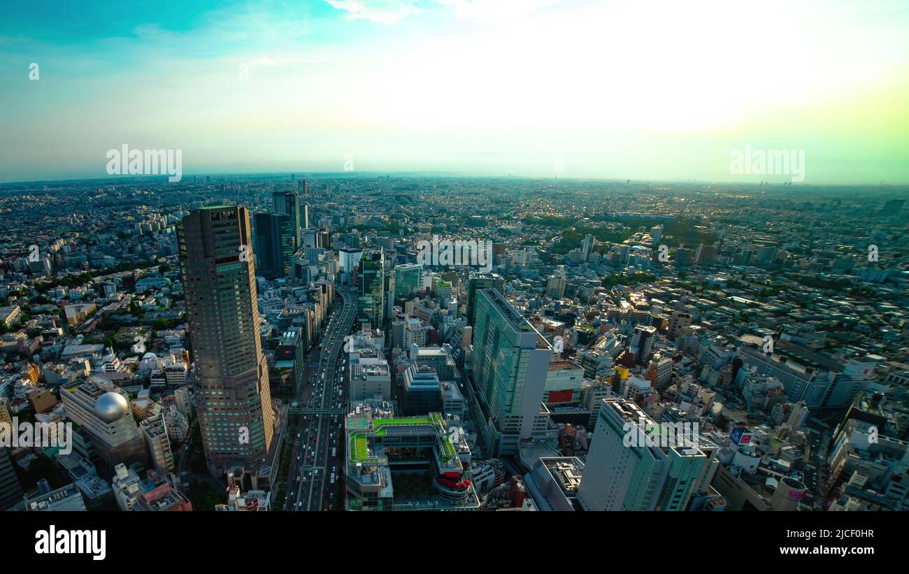 A timelapse of highway at the urban city in Tokyo wide shot Stock Photo ...