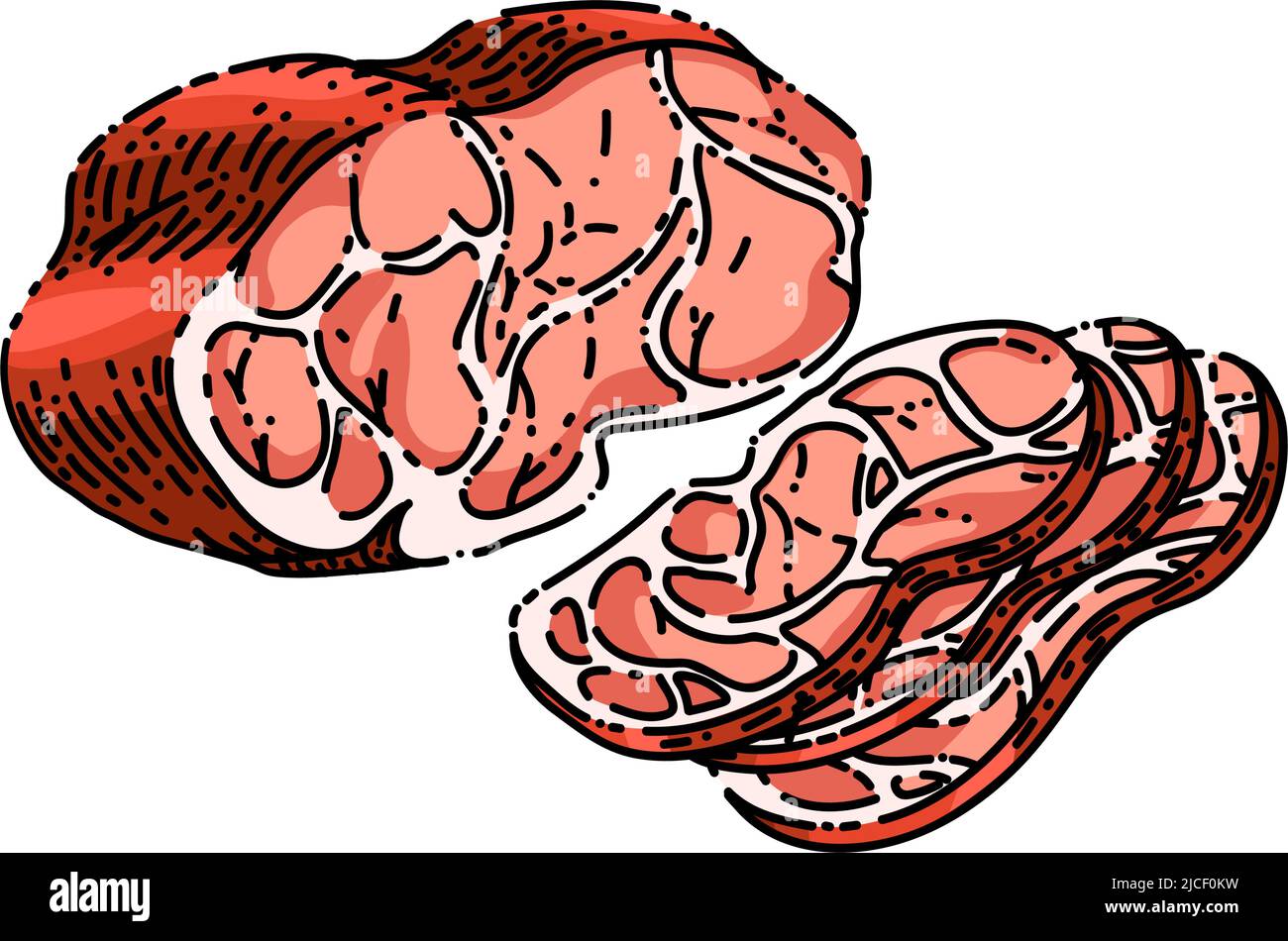 meat beef sketch hand drawn vector Stock Vector Image & Art - Alamy