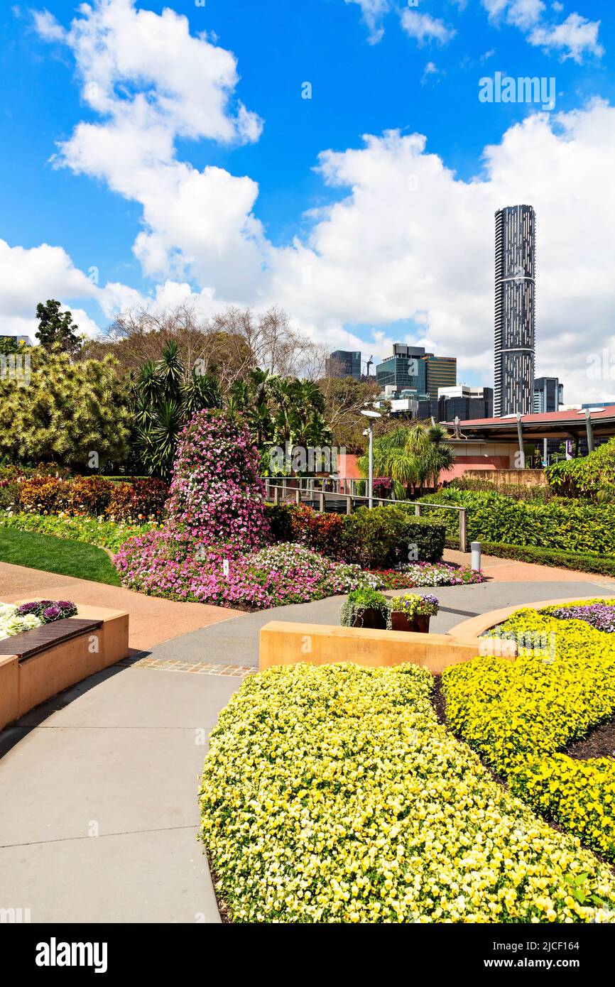 Brisbane Australia / The beautiful Roma Street Gardens in Spring Hill ...