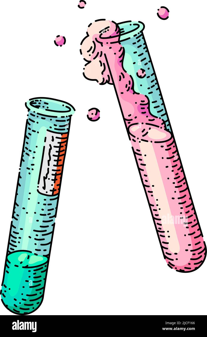 test tube sketch hand drawn vector Stock Vector Image & Art - Alamy