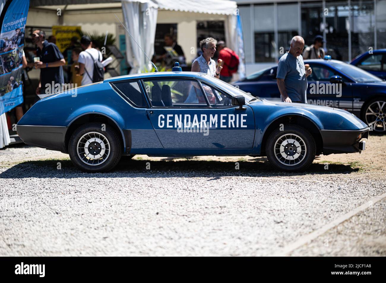 Alpine, Stand gendarmerie, Village, ambiance during the 2022 24 Hours ...