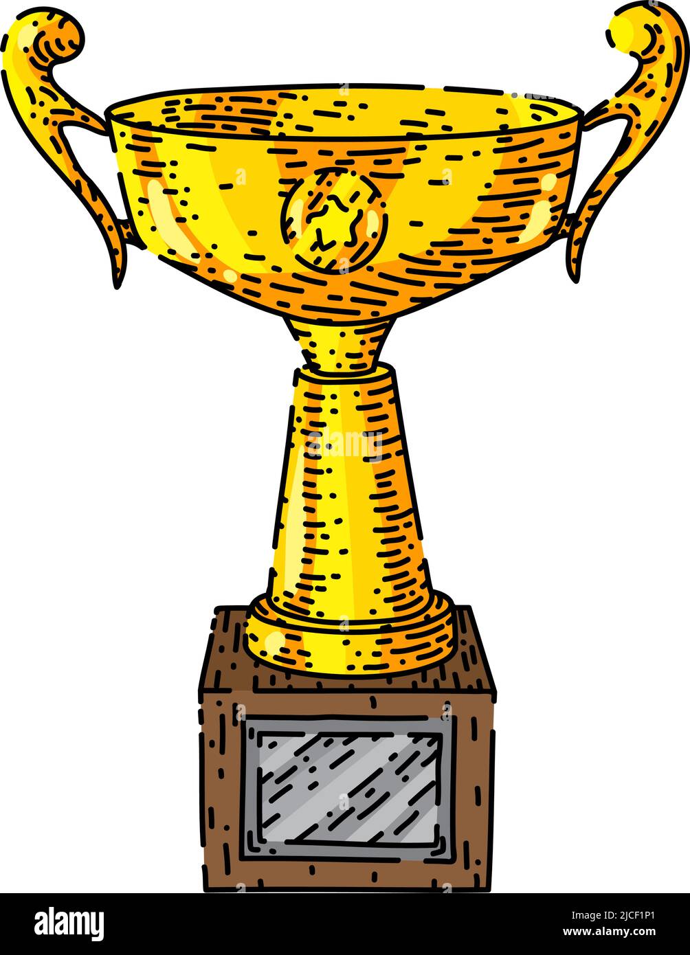 trophy gold sketch hand drawn vector Stock Vector Image & Art - Alamy