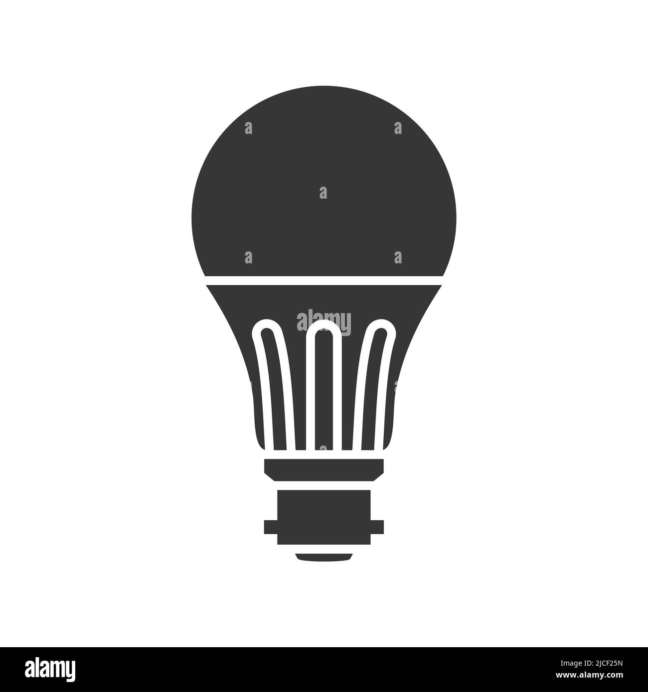LED light lamp bulb vector filled silhouette icon Stock Vector Image & Art - Alamy