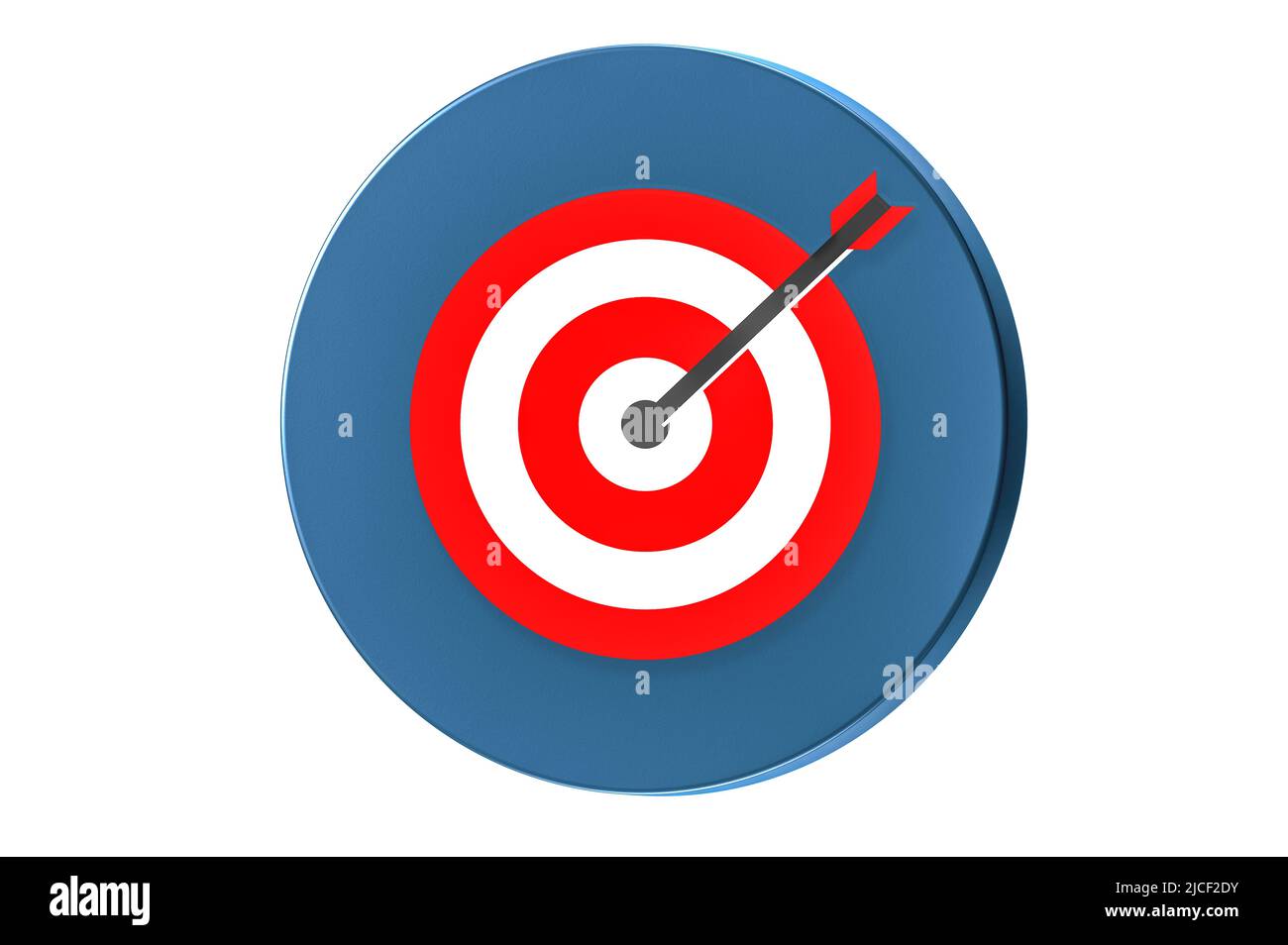Blue Target sign isolated on white. Success. business goal achievement ...