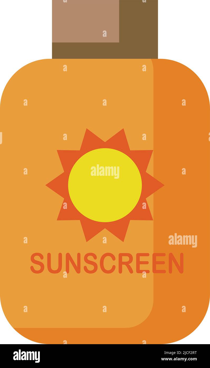 Sunscreen bottle spf label Stock Vector Images - Alamy