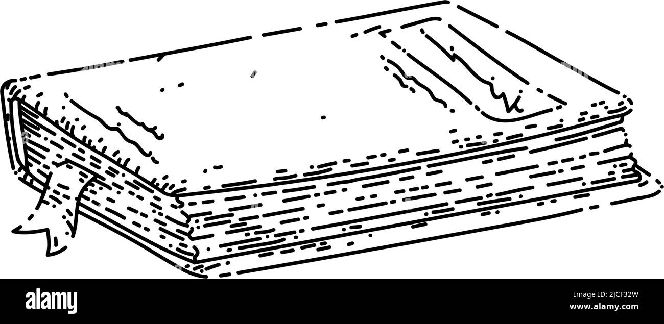 book sketch hand drawn vector Stock Vector Image & Art - Alamy