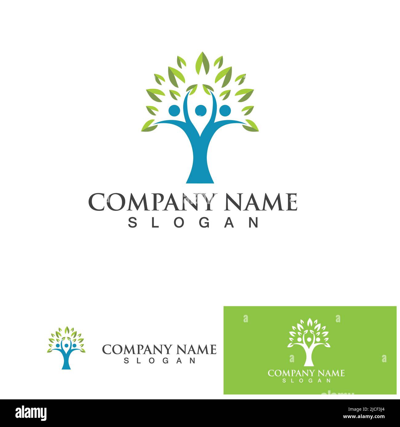 People tree logo and symbol vector template Stock Vector Image & Art ...
