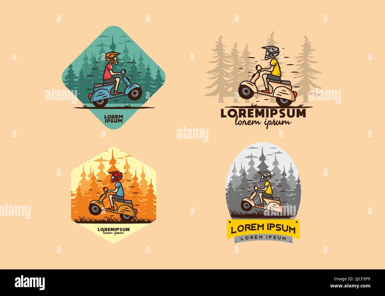 standing racing scooter illustration design Stock Vector Image & Art ...