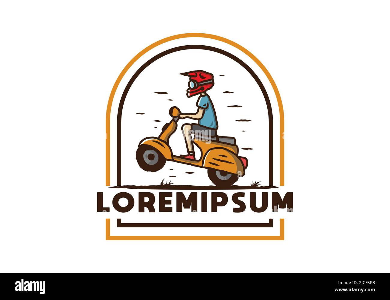 standing racing scooter illustration design Stock Vector Image & Art ...