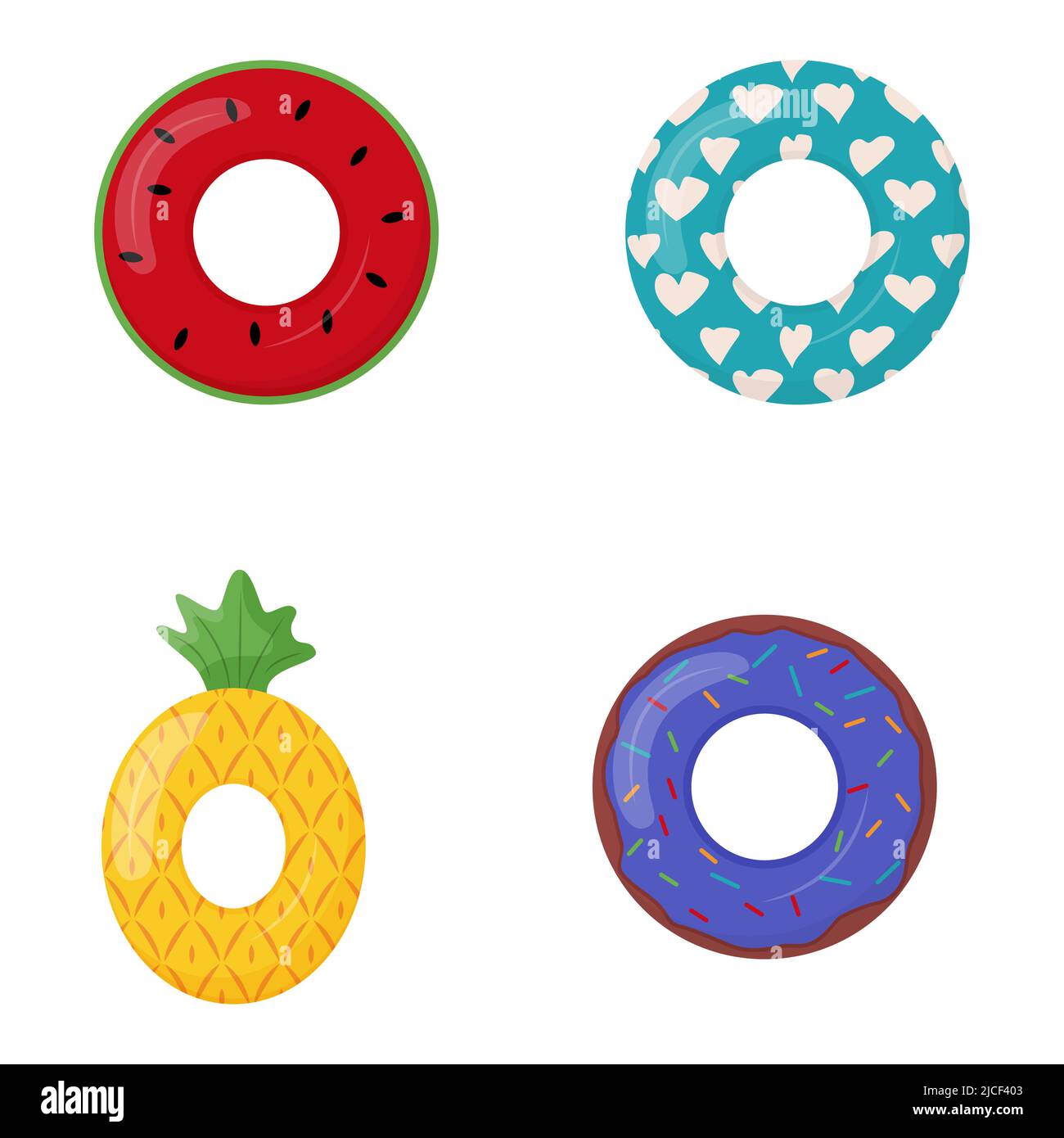 Tropical pool cake Stock Vector Images - Alamy