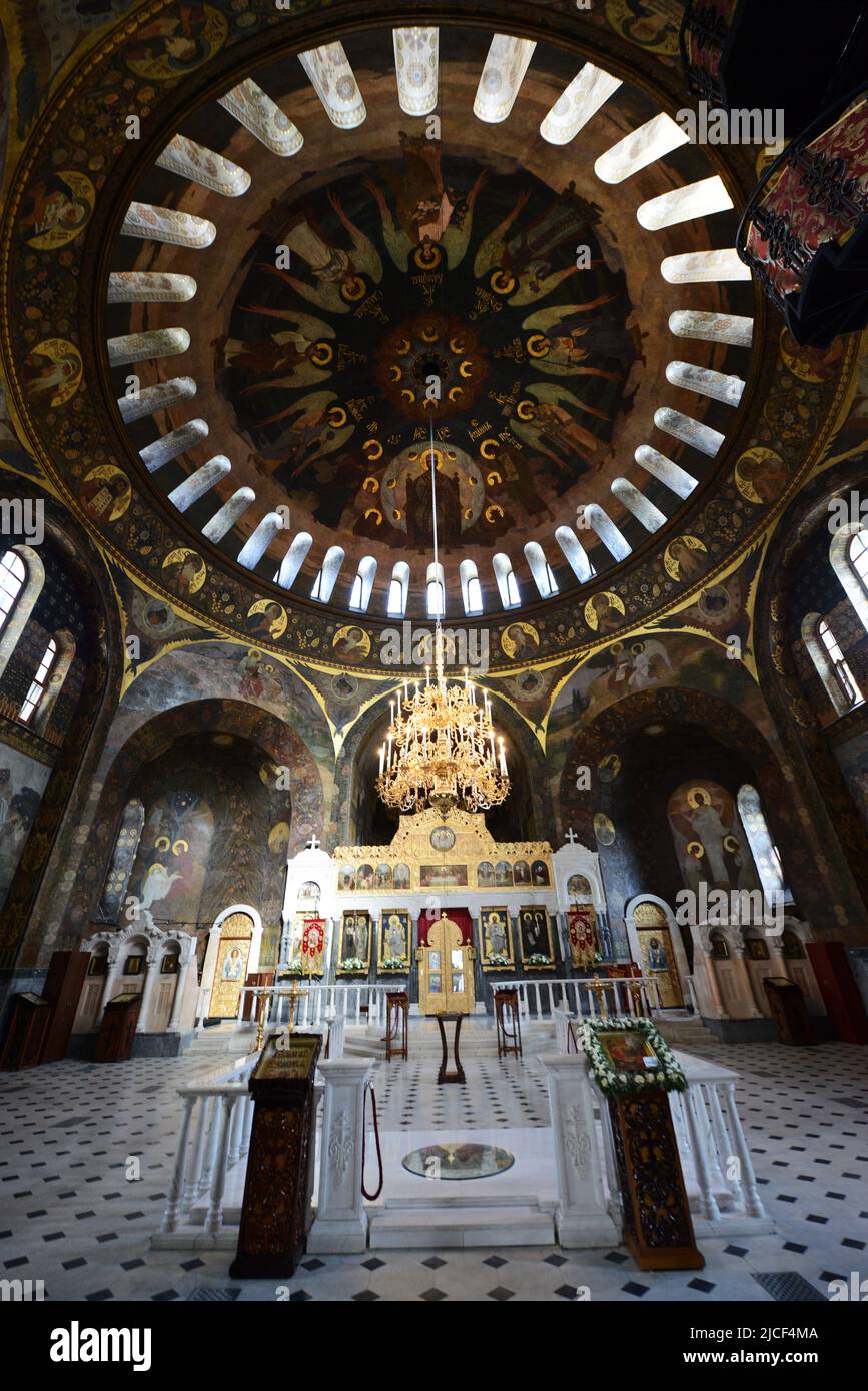 Interior of the Trapezna (Refectory) Church of Anthony and Theodosius ...