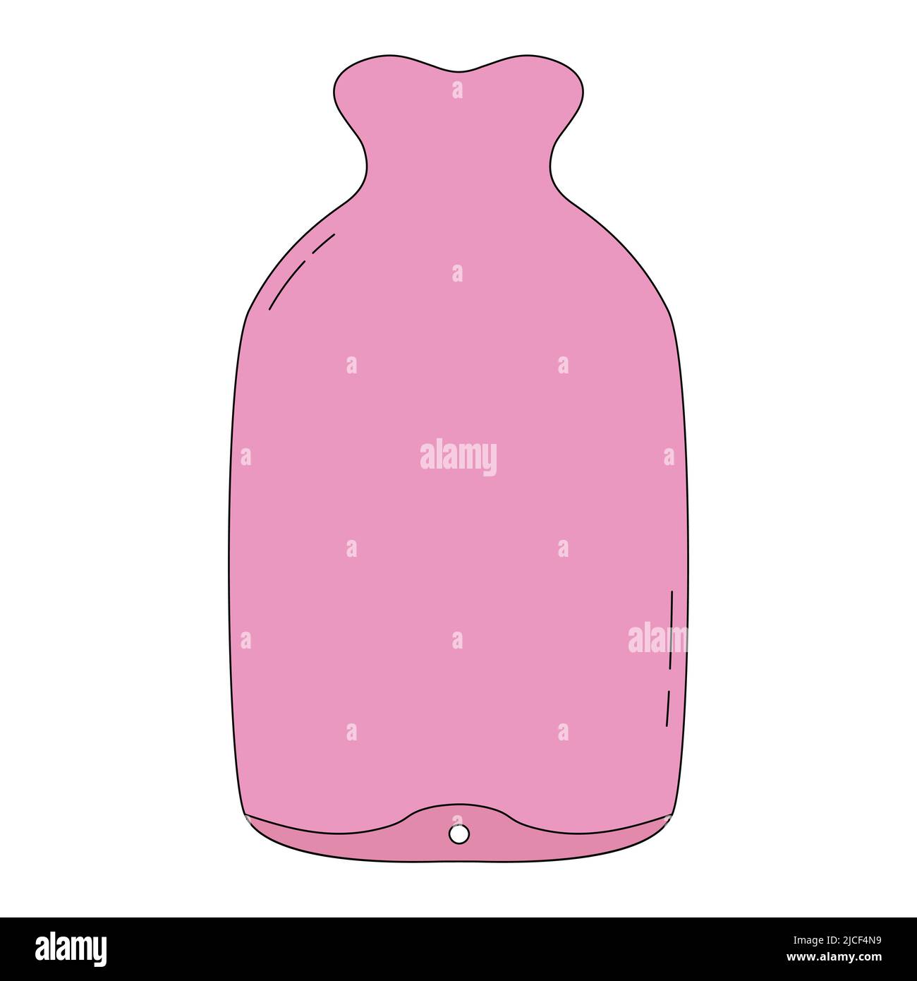 Pink heating pad in cartoon style. Esmarch mug for douching. Vector ...