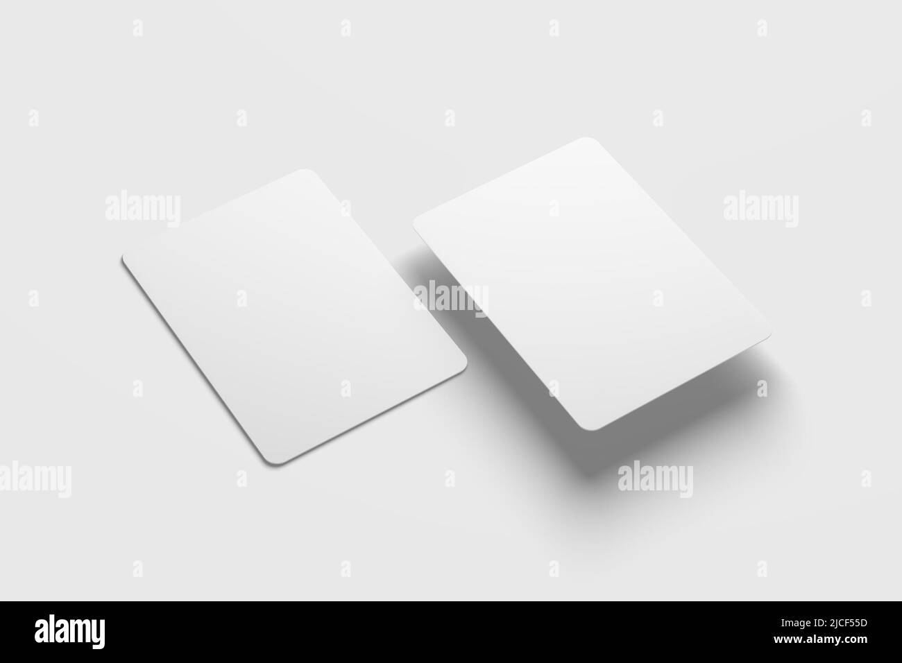 Trading Card Packaging 3D Rendering White Blank Mockup Stock Photo - Alamy