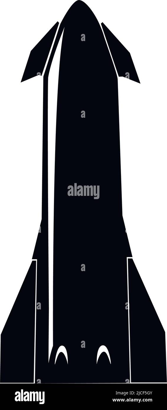 Spaceship isolated vector illustration on white background Stock Vector ...