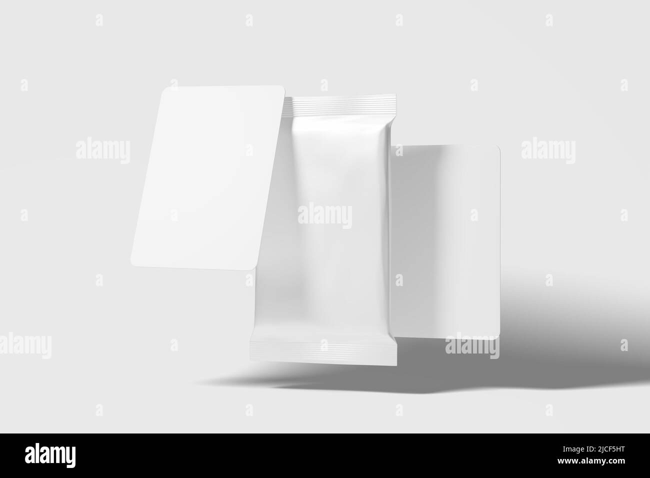 Trading Card Packaging 3D Rendering White Blank Mockup Stock Photo - Alamy