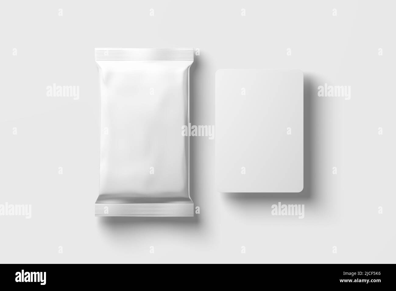Trading Card Packaging 3D Rendering White Blank Mockup Stock Photo - Alamy