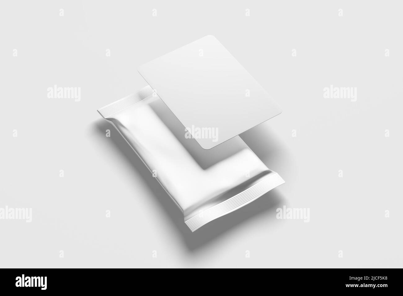 Trading Card Packaging 3D Rendering White Blank Mockup Stock Photo - Alamy