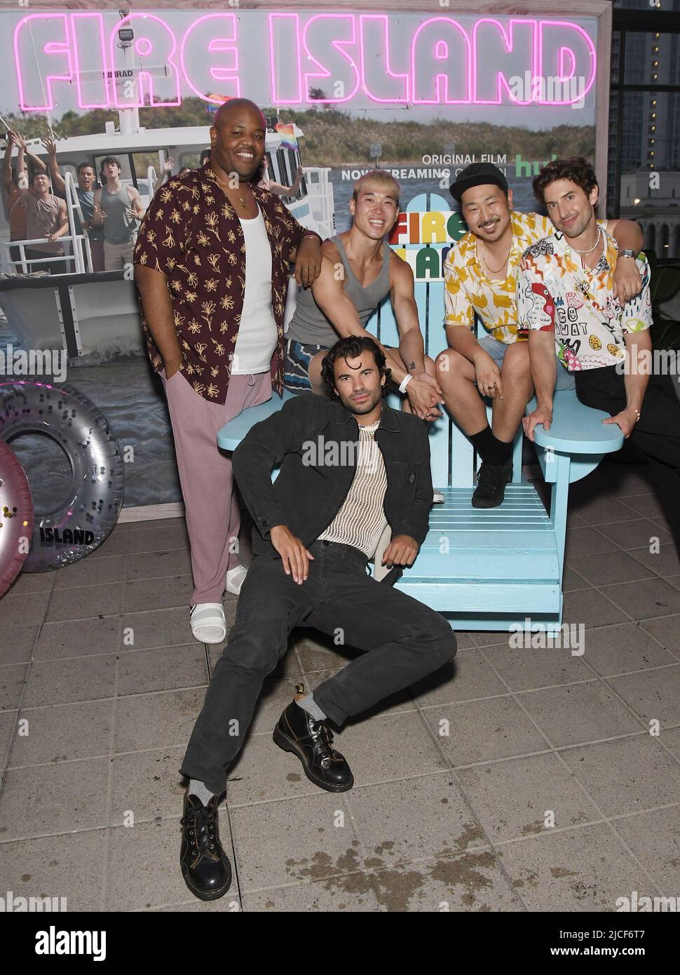 Los Angeles, USA, 12/06/2022, (L-R) FIRE ISLAND Cast & Crew - Actors ...
