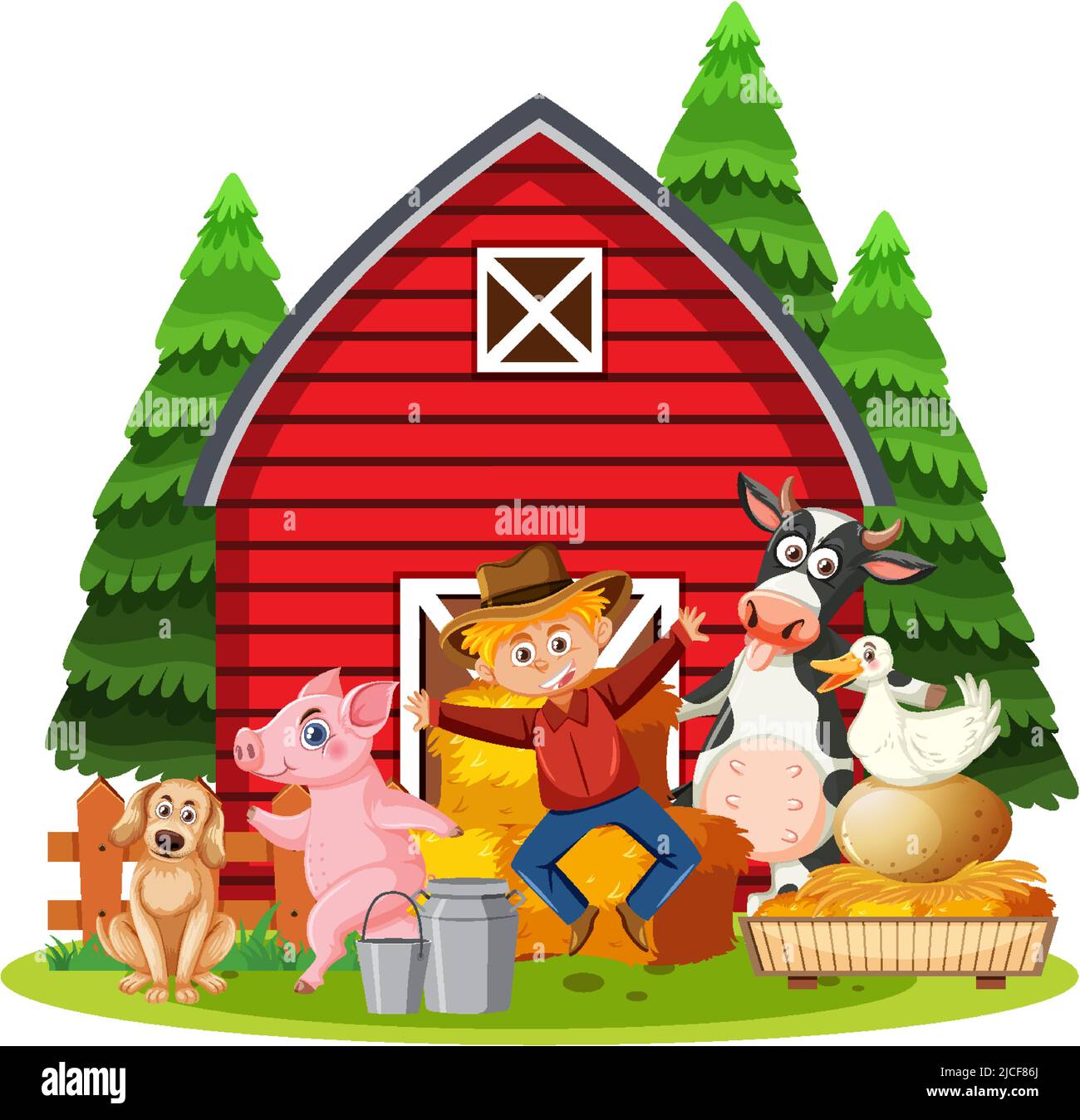 Shed with character Stock Vector Images - Alamy