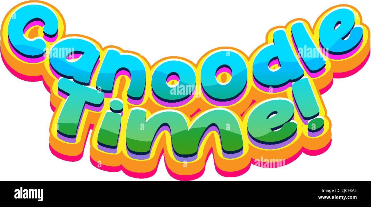 Canoodle time isolated word text illustration Stock Vector Image & Art ...