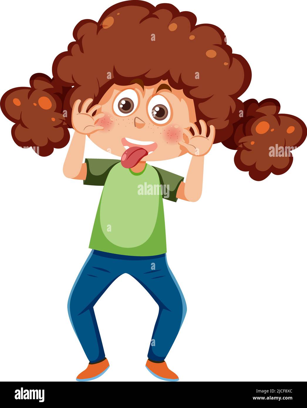 Zany woman Stock Vector Images - Alamy